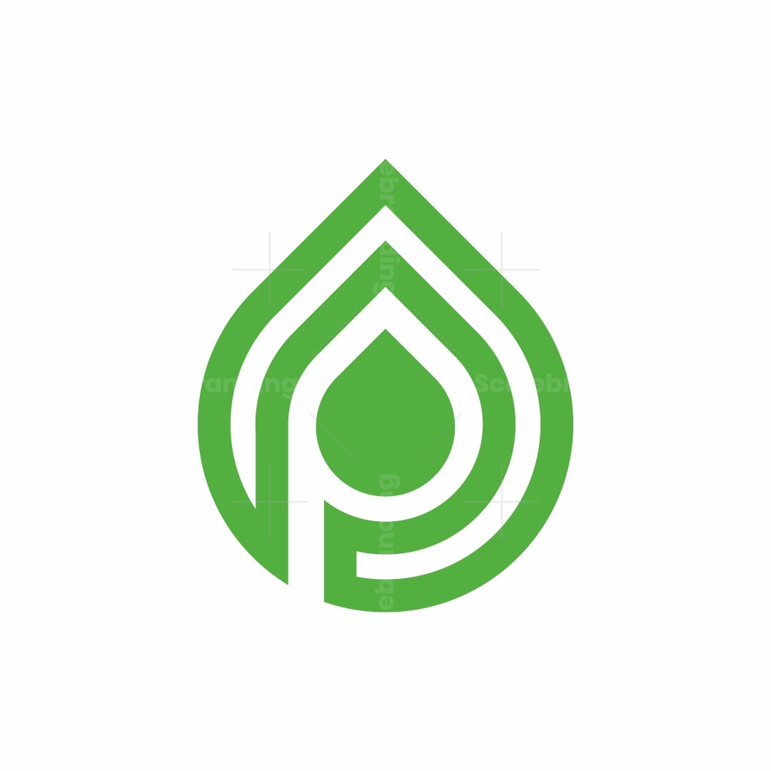Letter P Drop Logo | Scalebranding