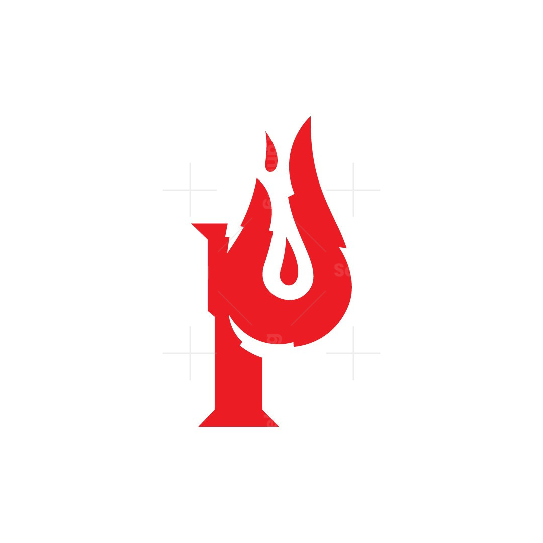 Letter P Fire Logo | Scalebranding