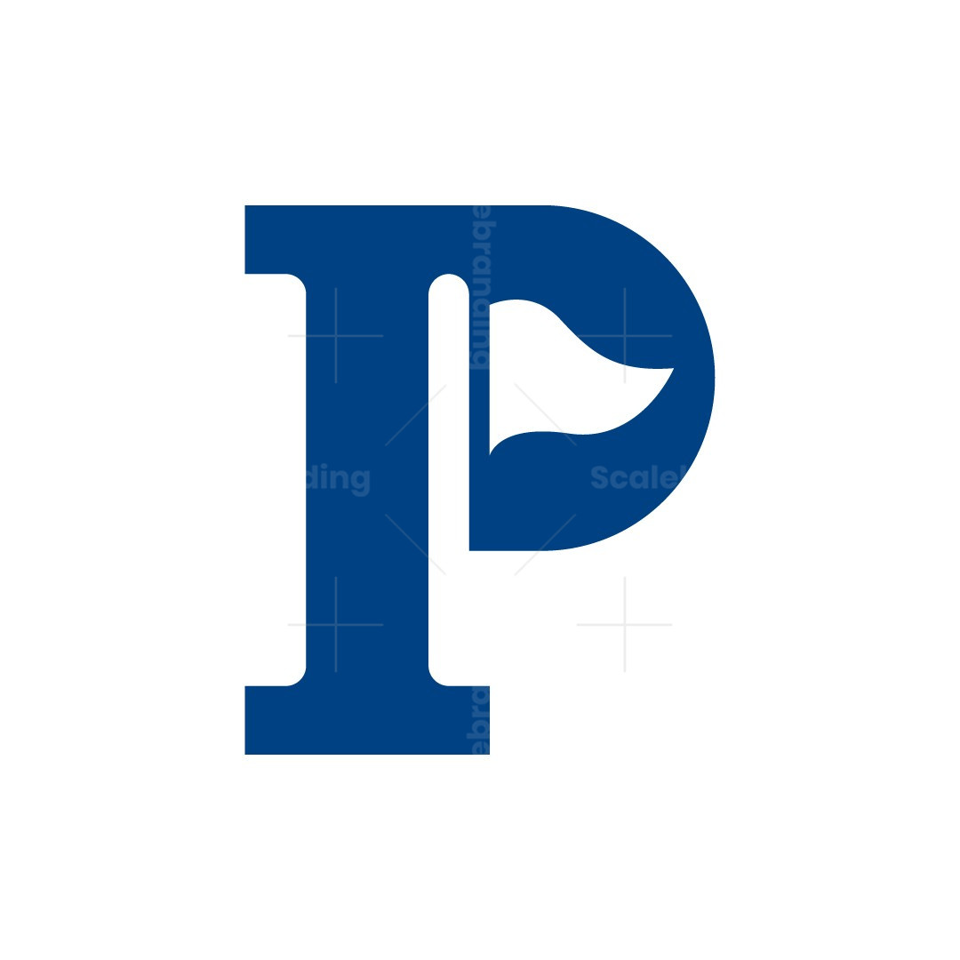 Letter P Flag Logo | Scalebranding
