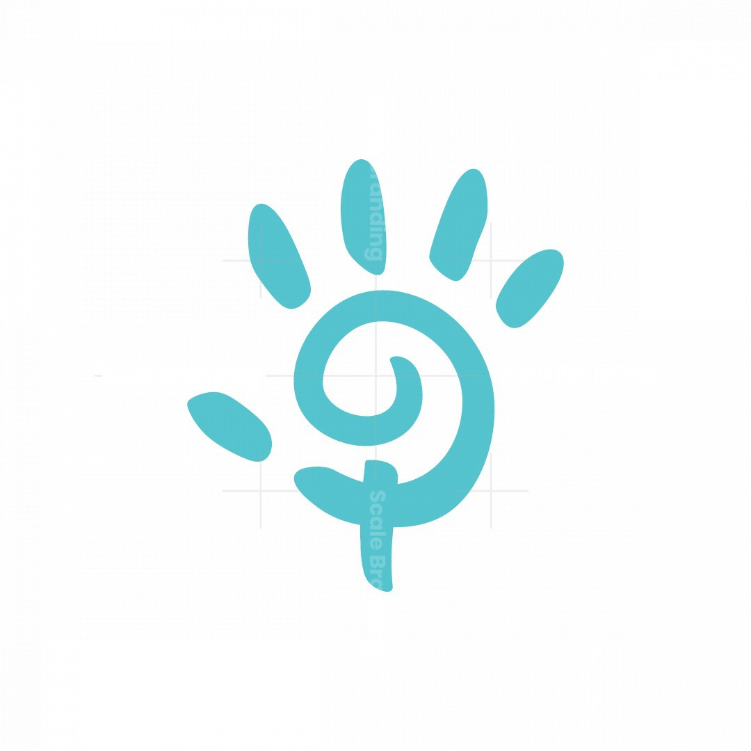 Letter P Hand Logo | Scalebranding