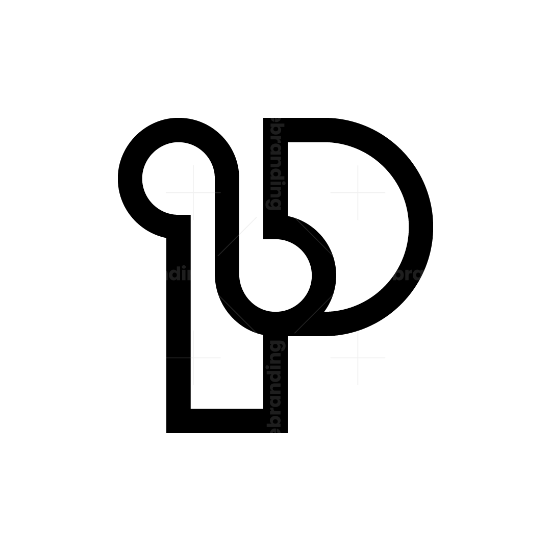 Letter P Infinity Line Logo | Scalebranding