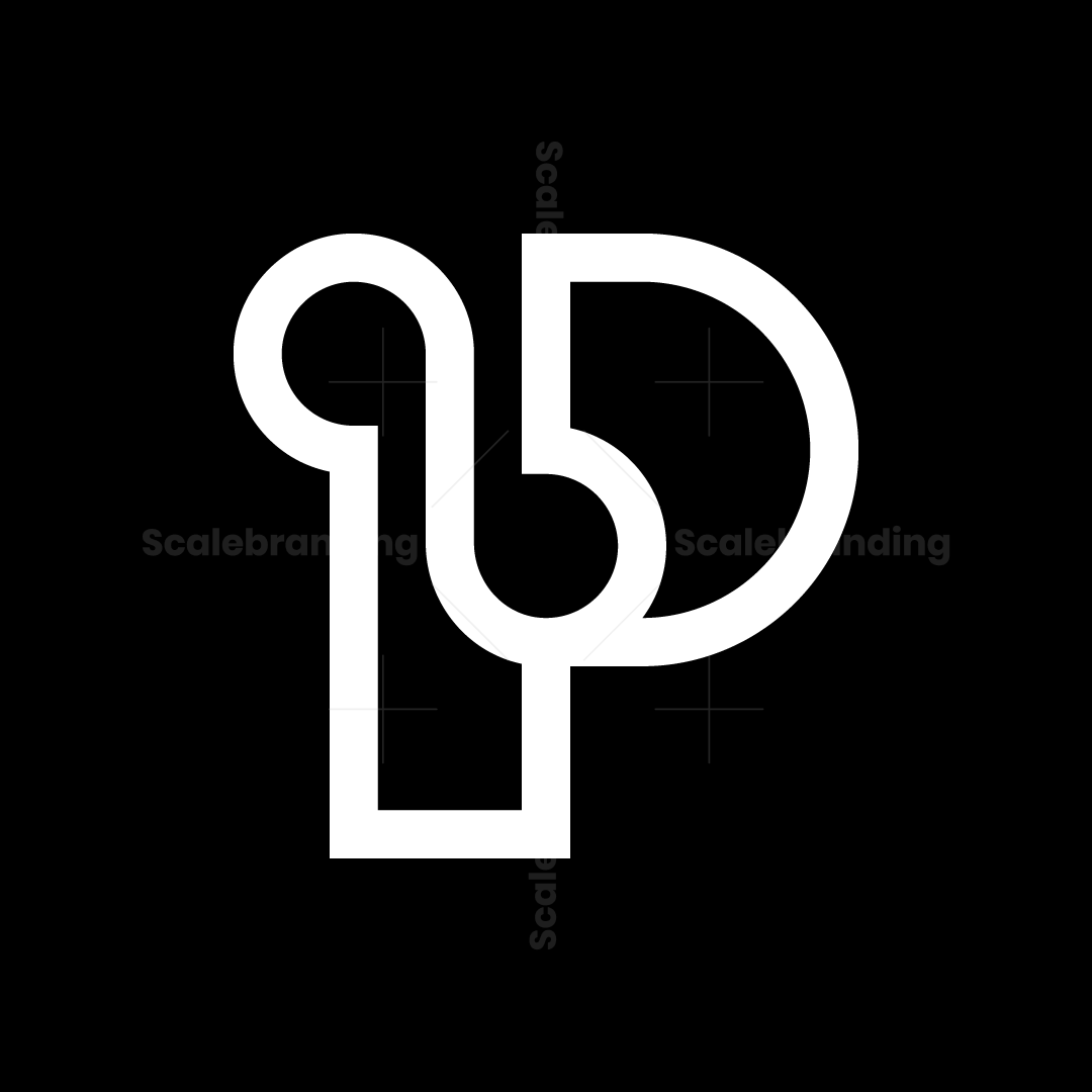 Letter P Infinity Line Logo | Scalebranding