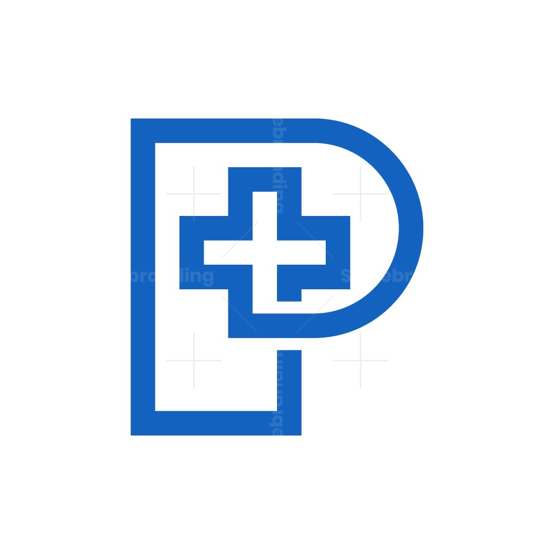Letter P Medical Cross Logo | Scalebranding