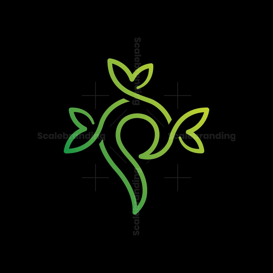Letter P Nature Logo | Scalebranding