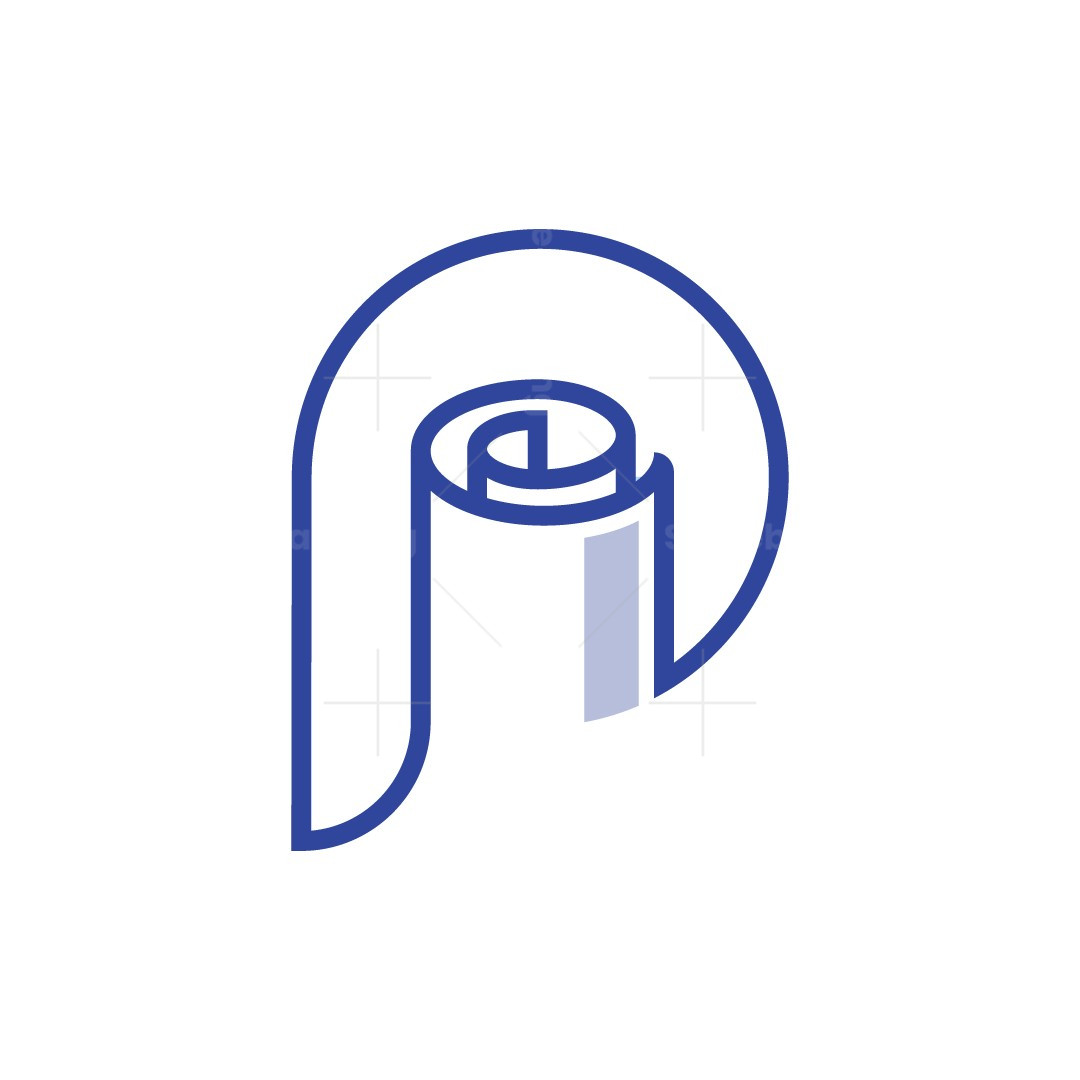 Letter P Paper Logo | Scalebranding