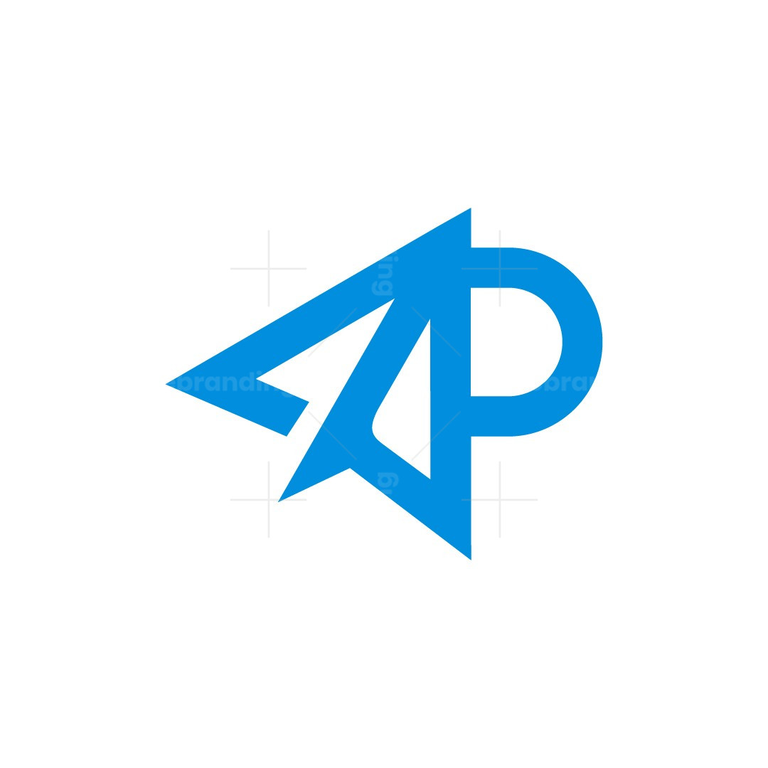 Letter P Paper Plane Logo | Scalebranding