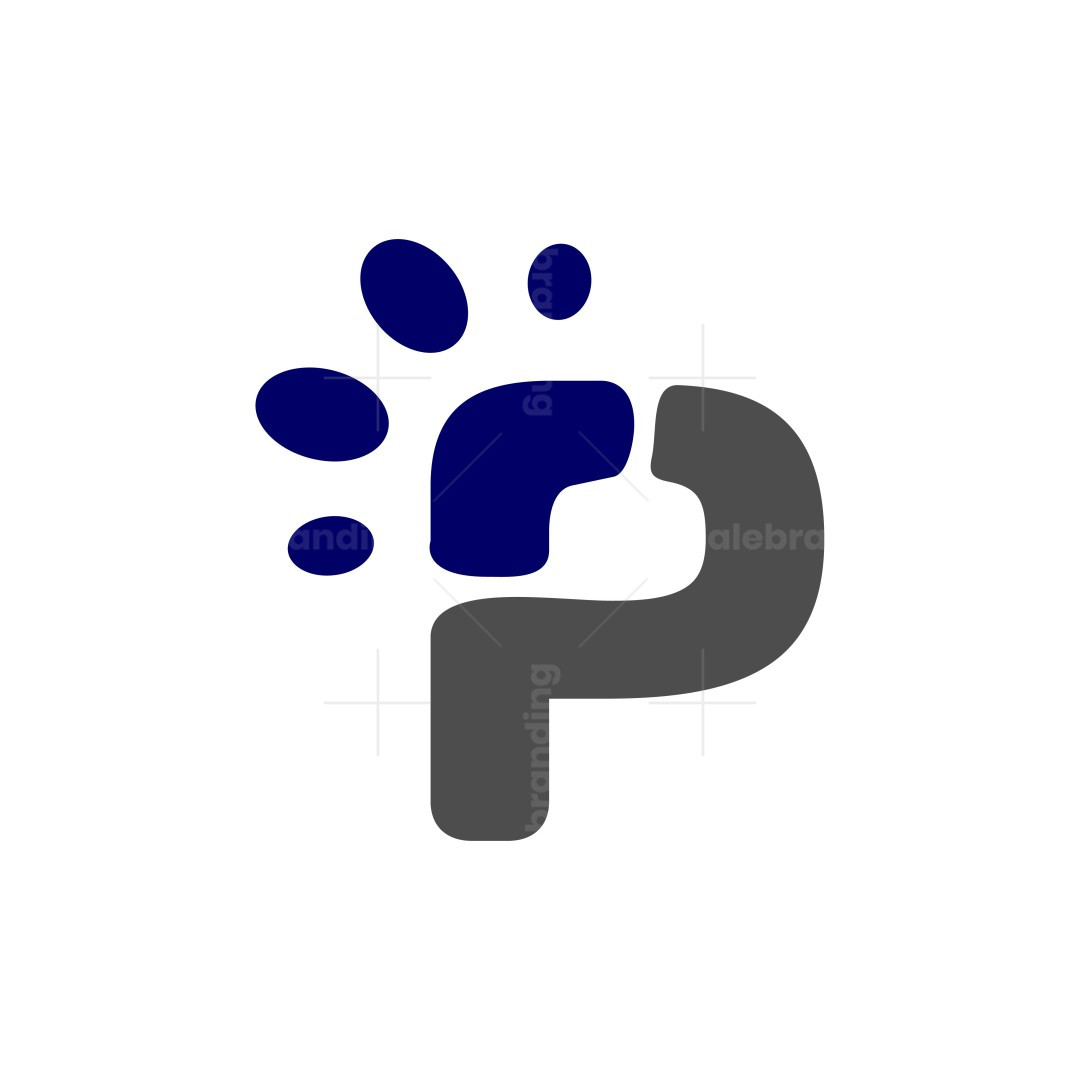 letter p paw Logo | Scalebranding