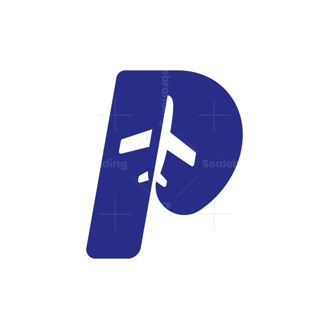 Letter P Plane Logo | Scalebranding