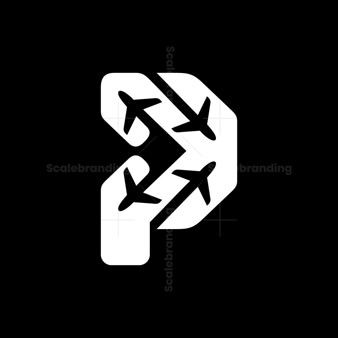 Letter P Plane Logo | Scalebranding