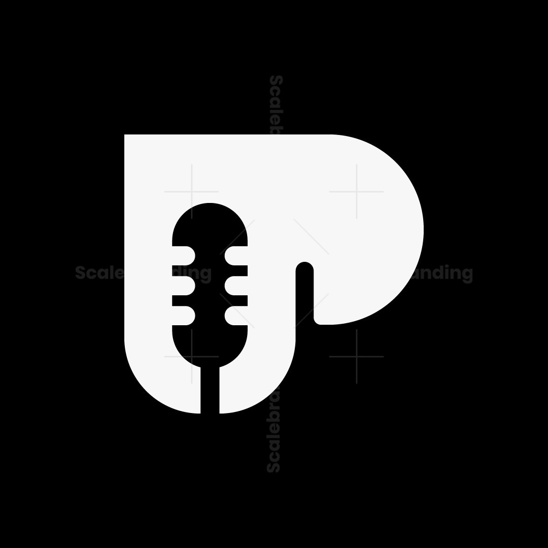 Letter P Podcast Logo | Scalebranding