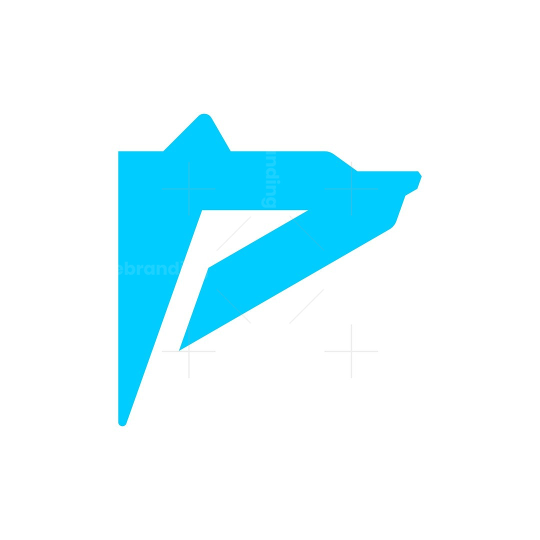Letter P Polar Bead Head Logo | Scalebranding