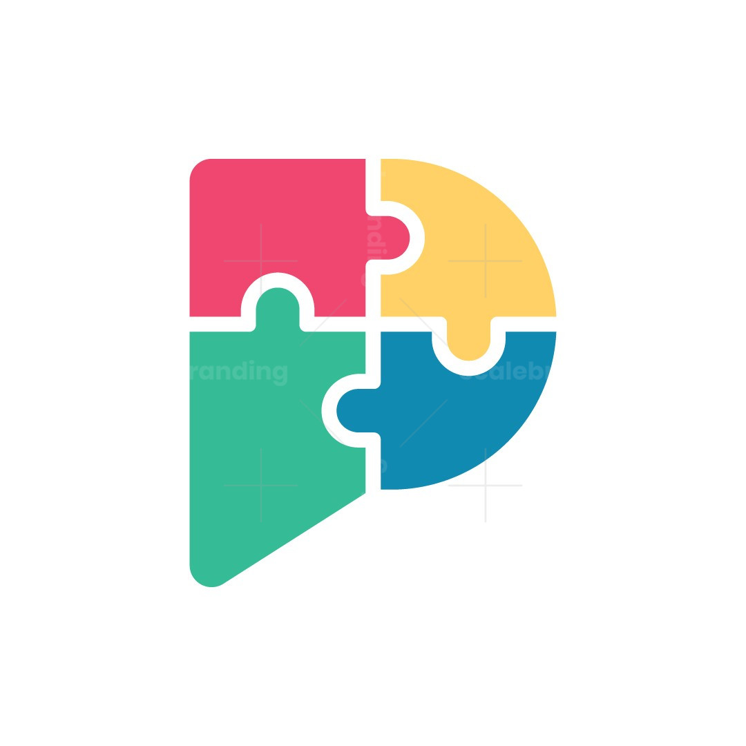 Letter P Puzzle Logo | Scalebranding