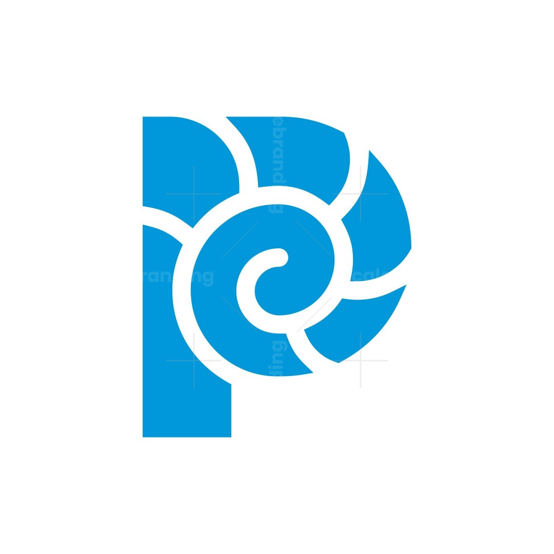 Letter P Snail Shell Logo | Scalebranding