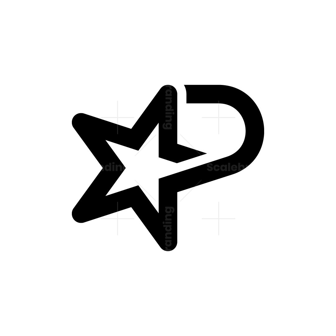 Letter P Star Logo | Scalebranding