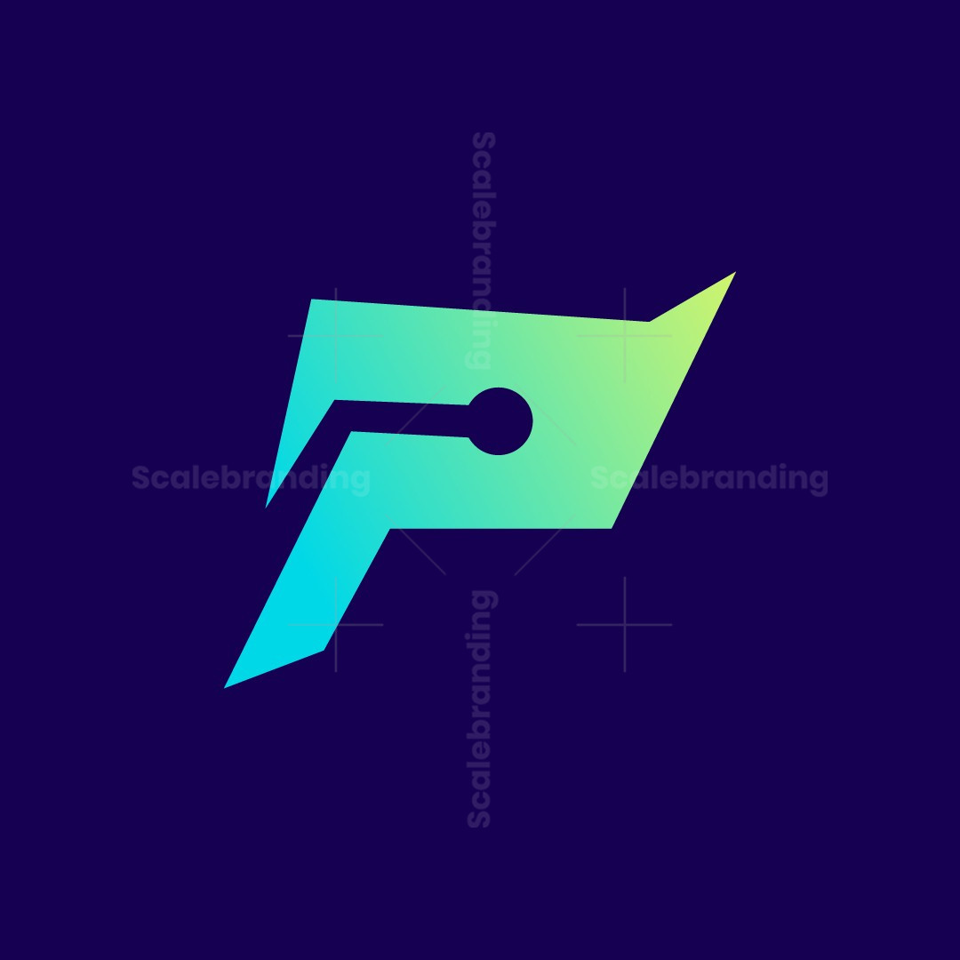 Letter P Tech Logo | Scalebranding