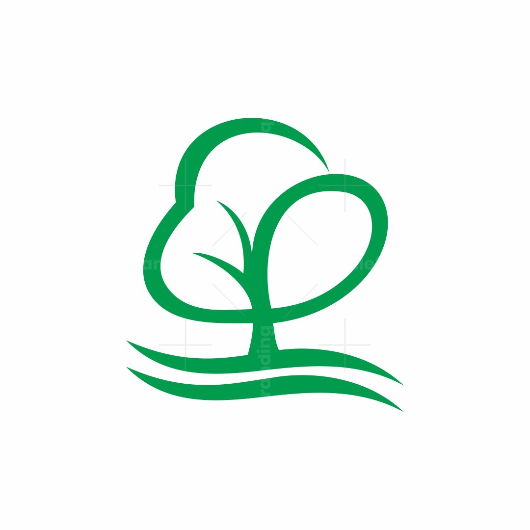 Letter P Tree Logo | Scalebranding