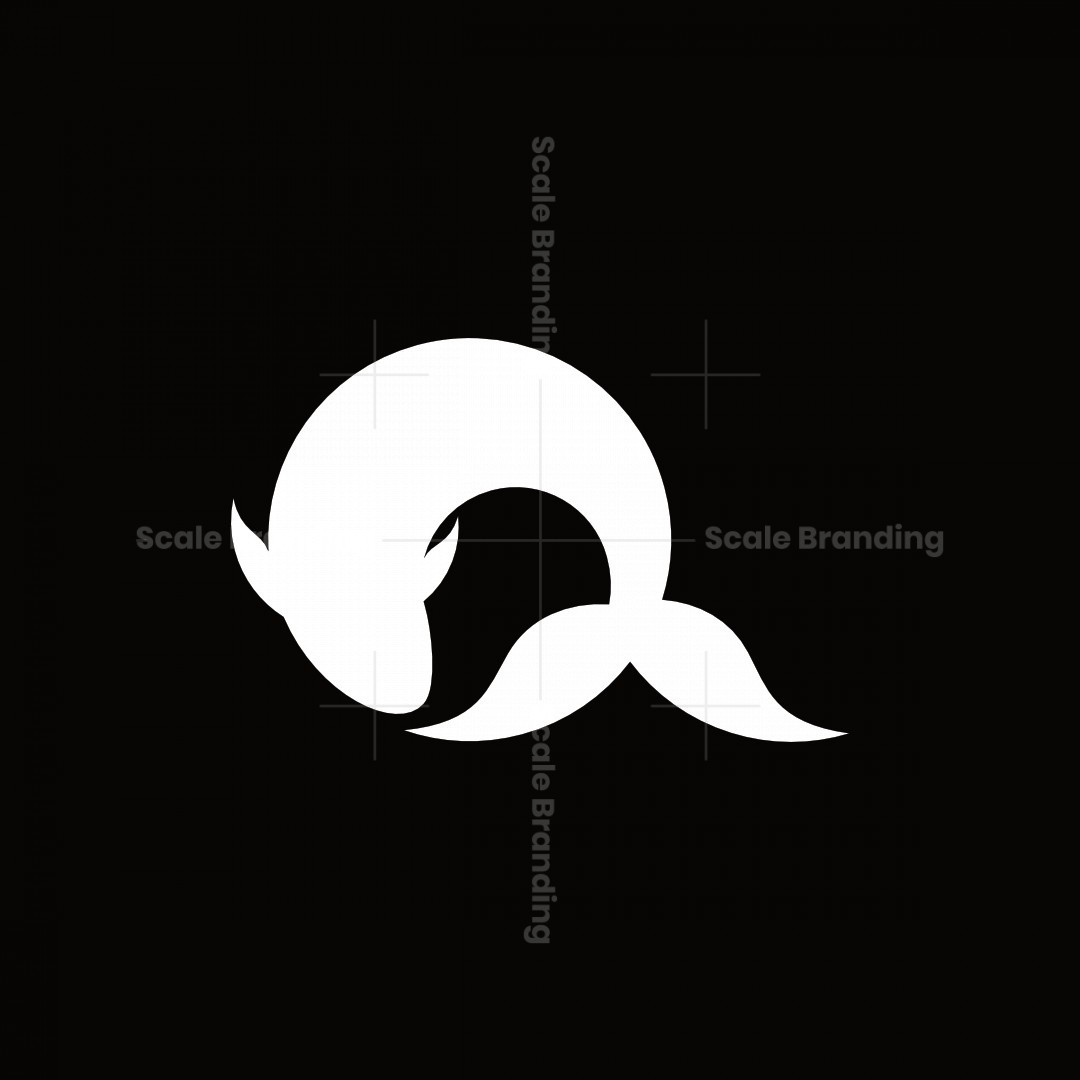 Letter Q fish Logo | Scalebranding