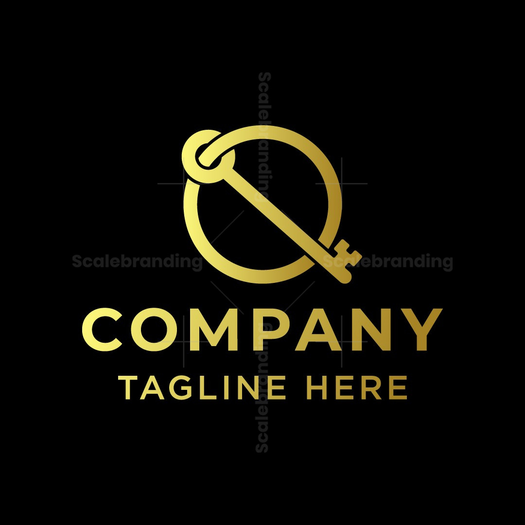 Letter Q Key Luxury Logo | Scalebranding