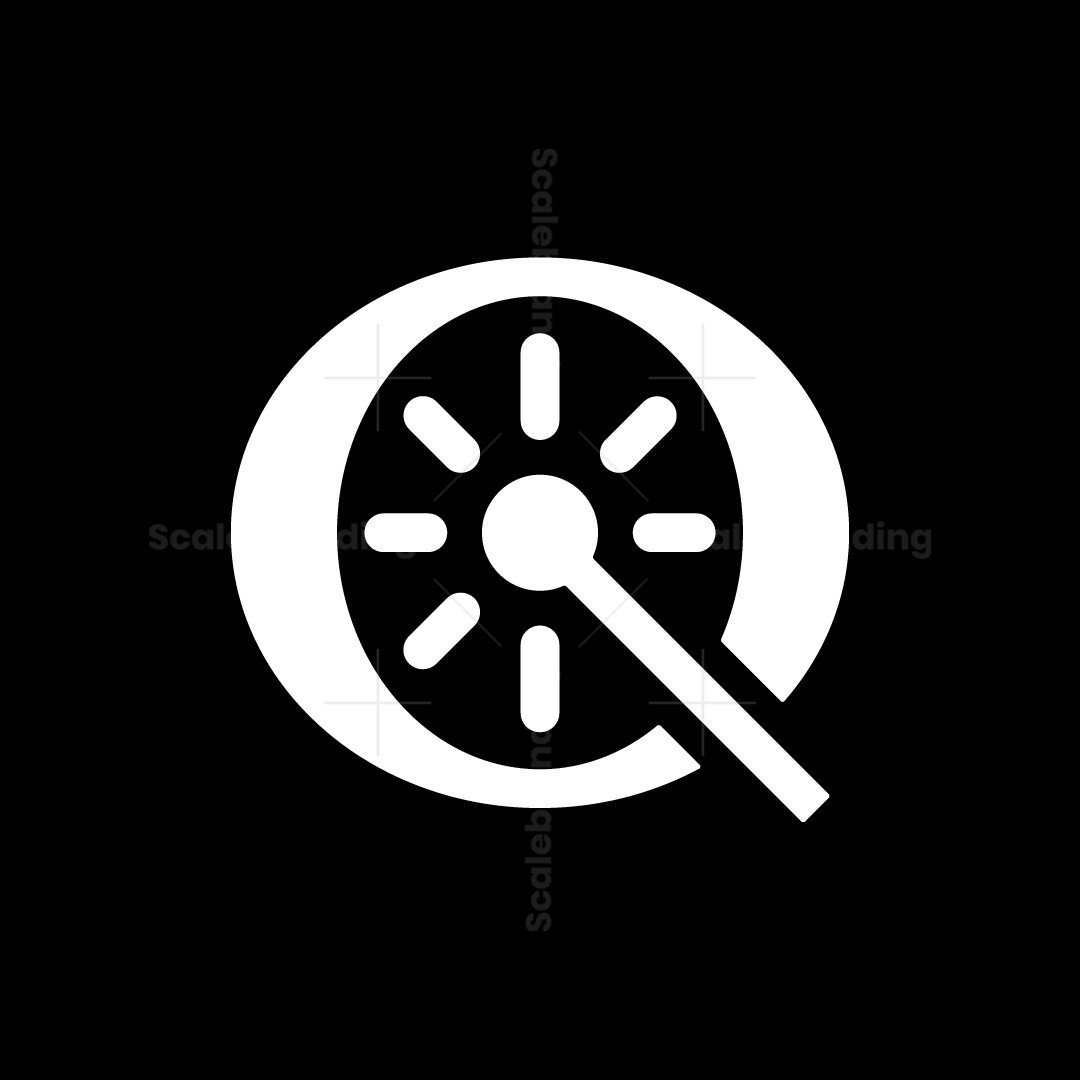 Letter Q Light Logo | Scalebranding