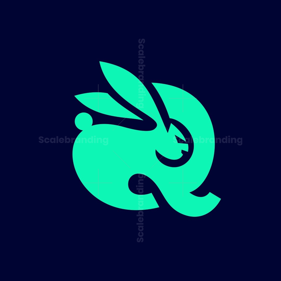 Letter Q Rabbit Logo | Scalebranding