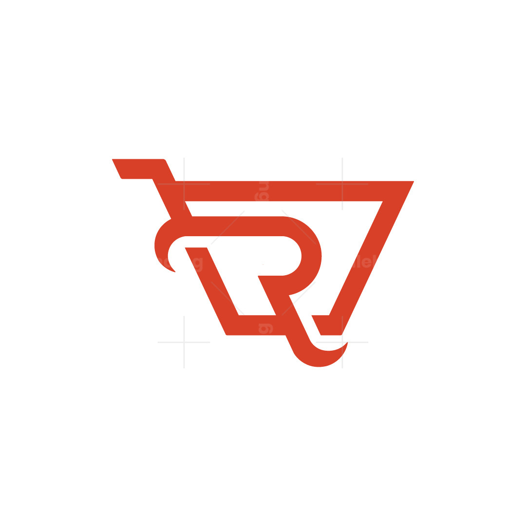 Letter R Cart Logo | Scalebranding