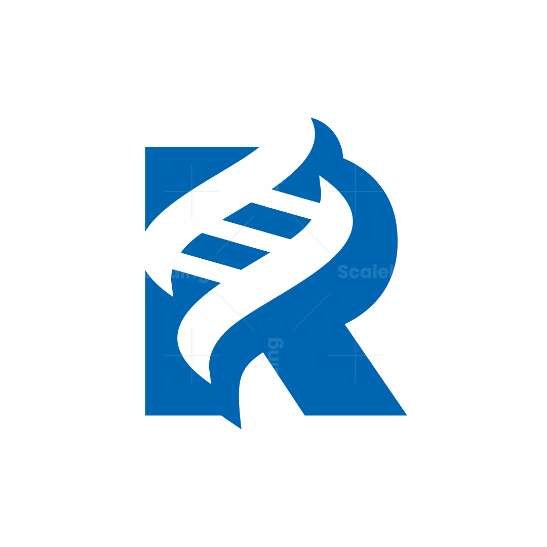 Letter R Genetic Simple Logo | Scalebranding