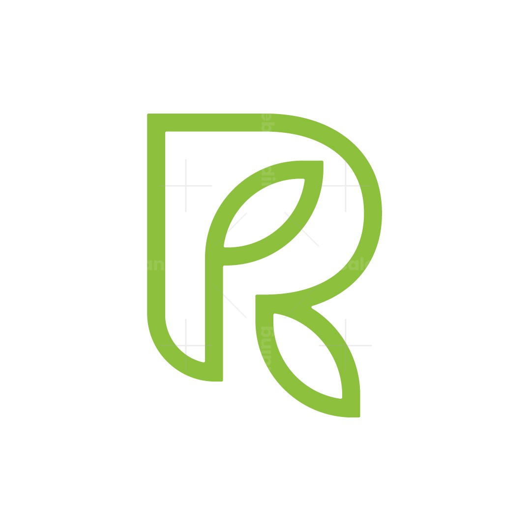 Letter R Leaf Logo | Scalebranding
