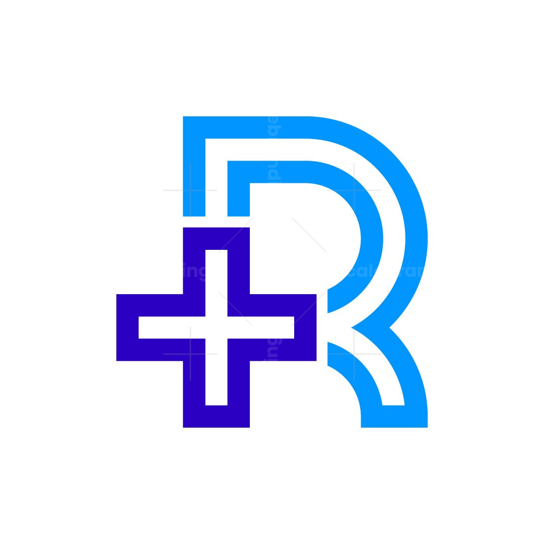 Letter R Medical Cross Logo | Scalebranding