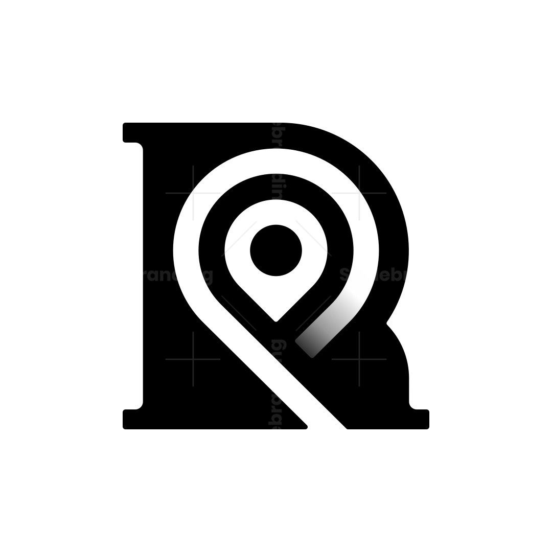 Letter R Pin Location Logo | Scalebranding