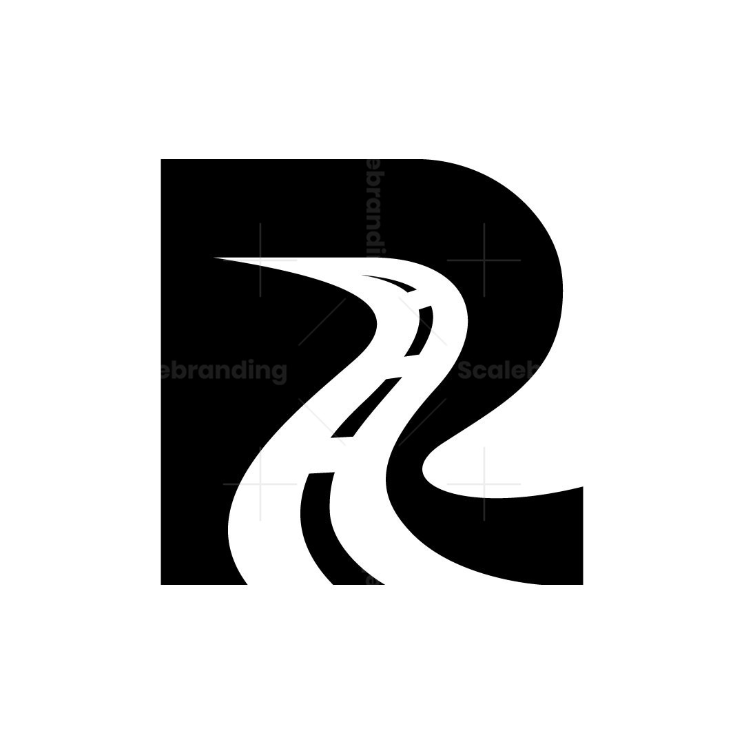 Stylish Letter R Road Logo | Scalebranding