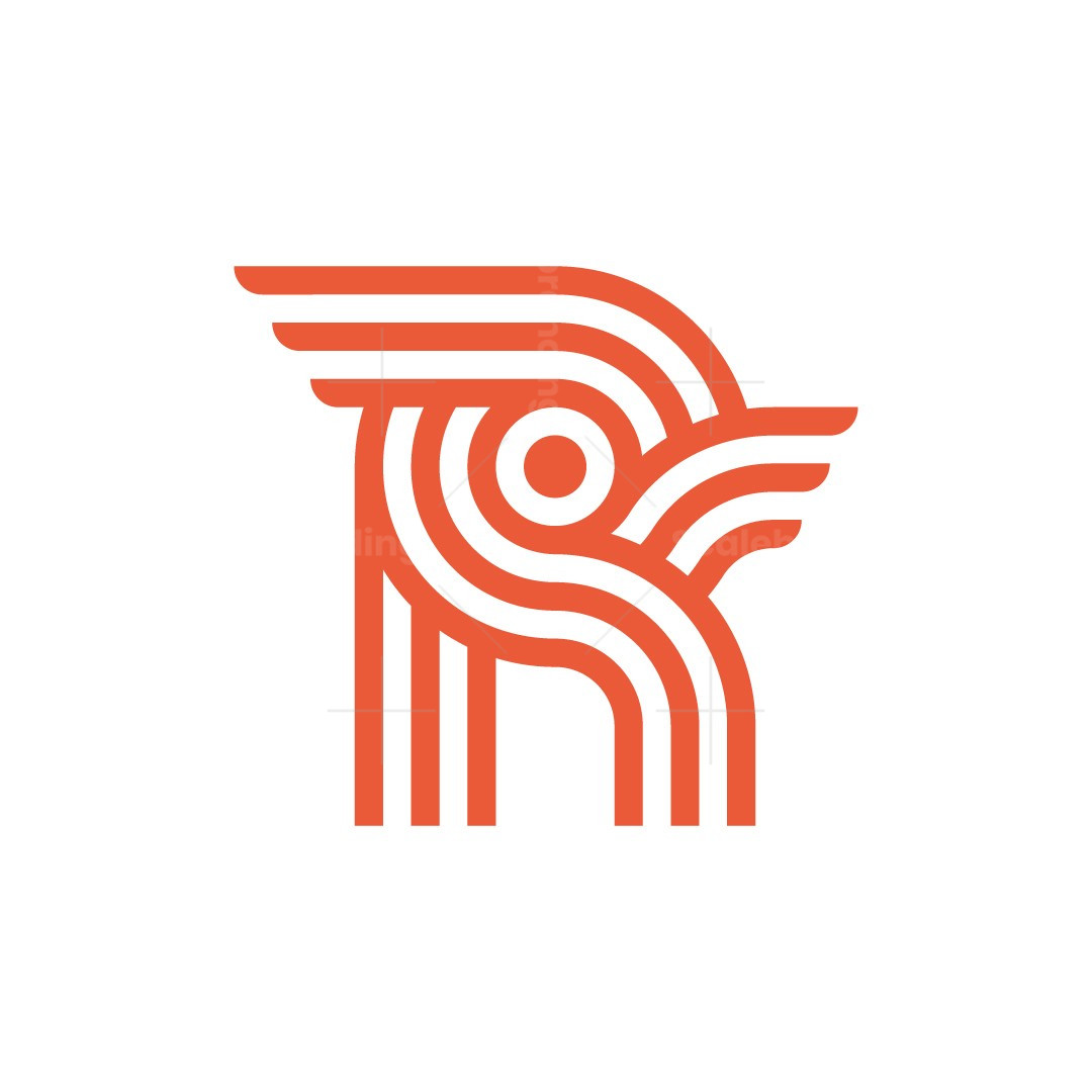 Letter R Rooster Logo | Scalebranding