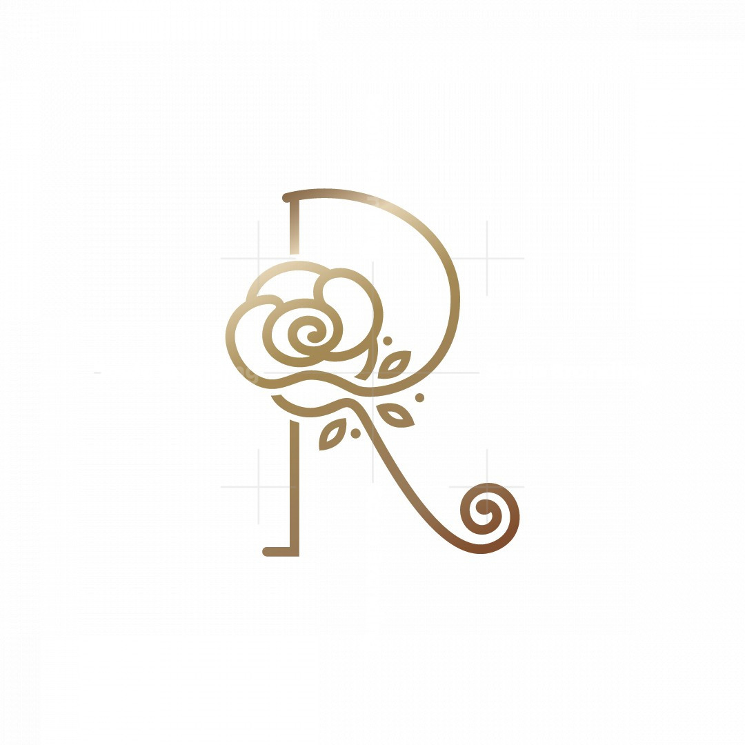 Letter R Rose Logo | Scalebranding