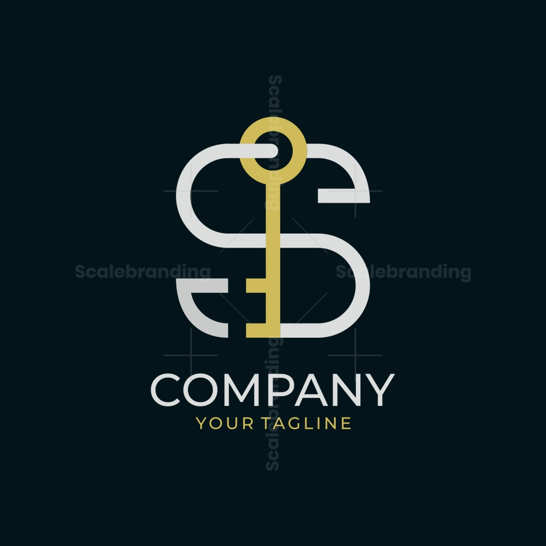 Letter s and key logo | Scalebranding