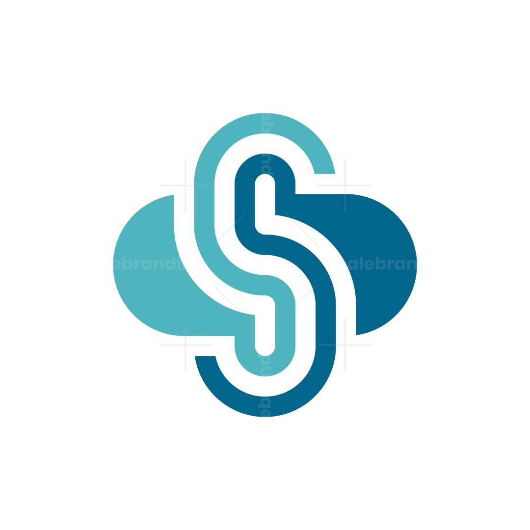 letter S cross plus logo | Scalebranding