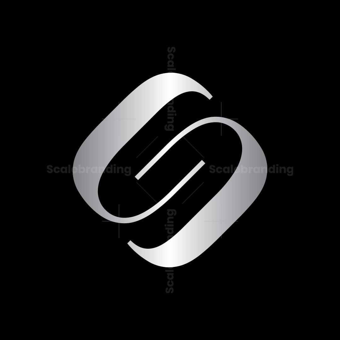 Silver Cube Letter S logo | Scalebranding
