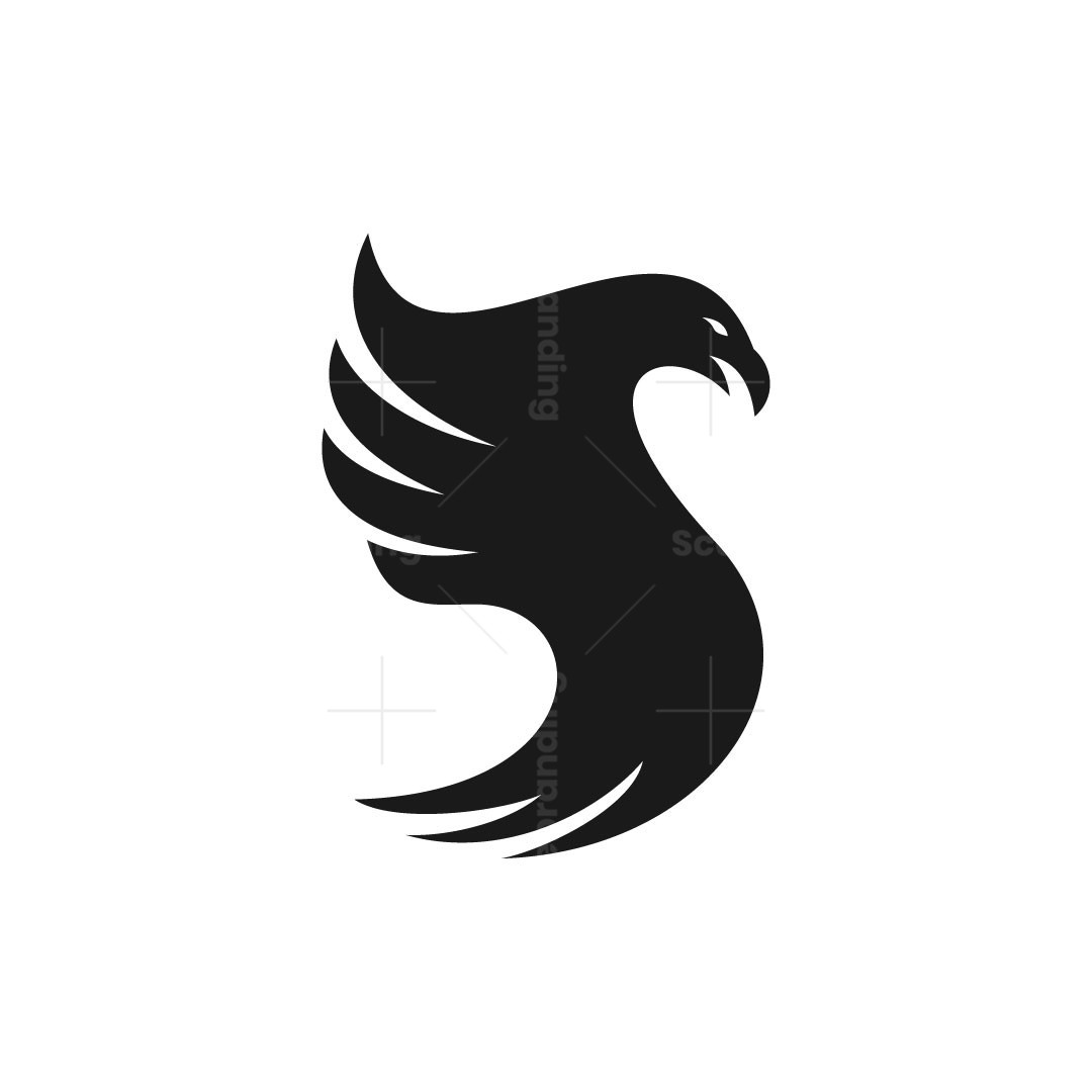 Letter S Eagle Silhouette Logo | Scalebranding