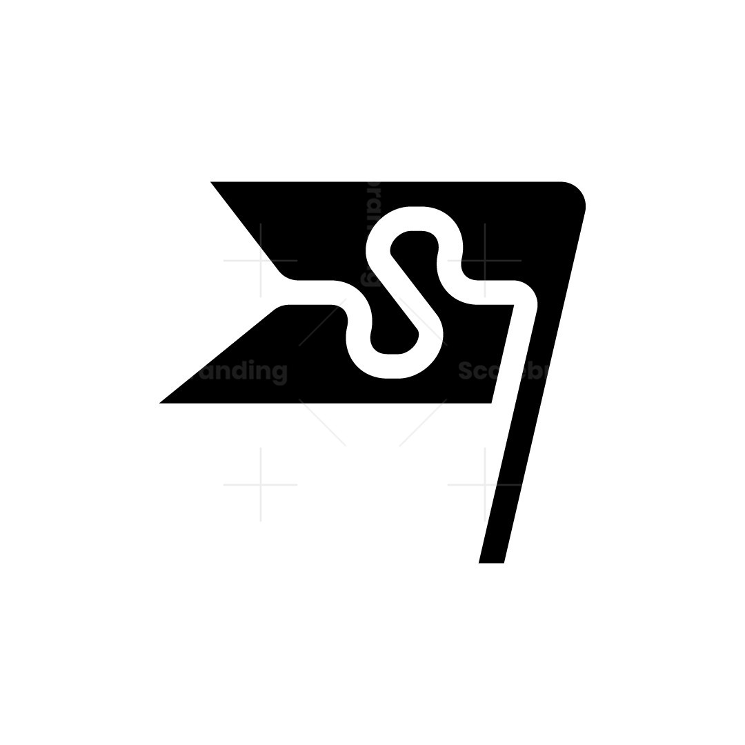 Letter S Flag Logo | Scalebranding