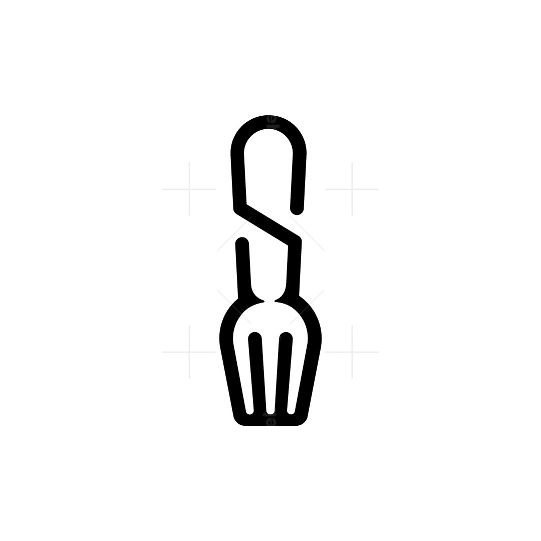 Letter S Fork Logo | Scalebranding