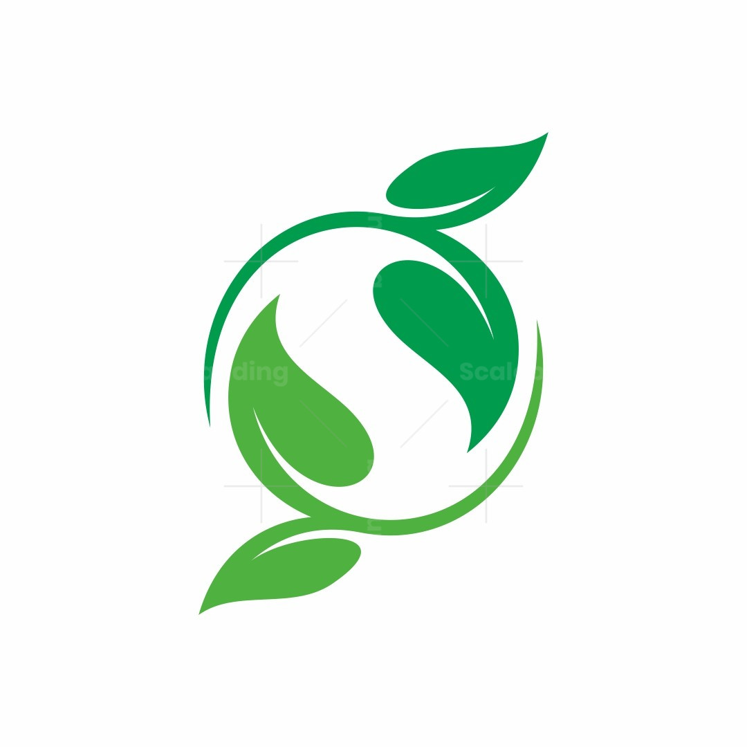 Letter S Leaf Logo | Scalebranding