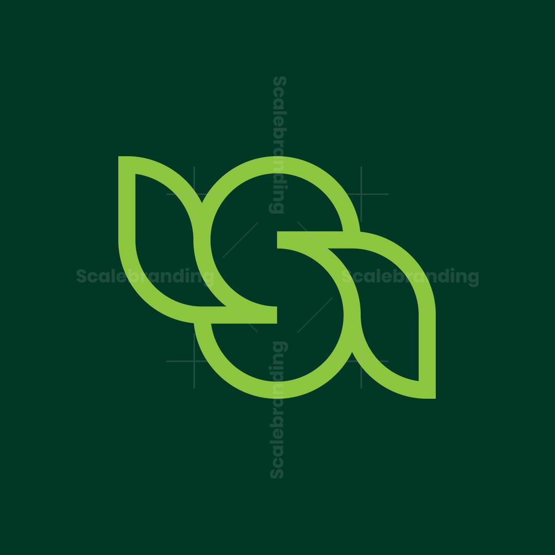 Letter S Leaf Logo | Scalebranding