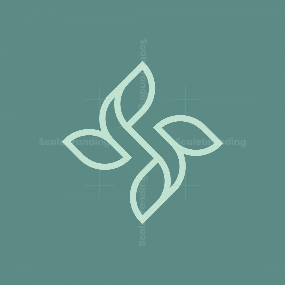 Letter S Leaf Logo | Scalebranding