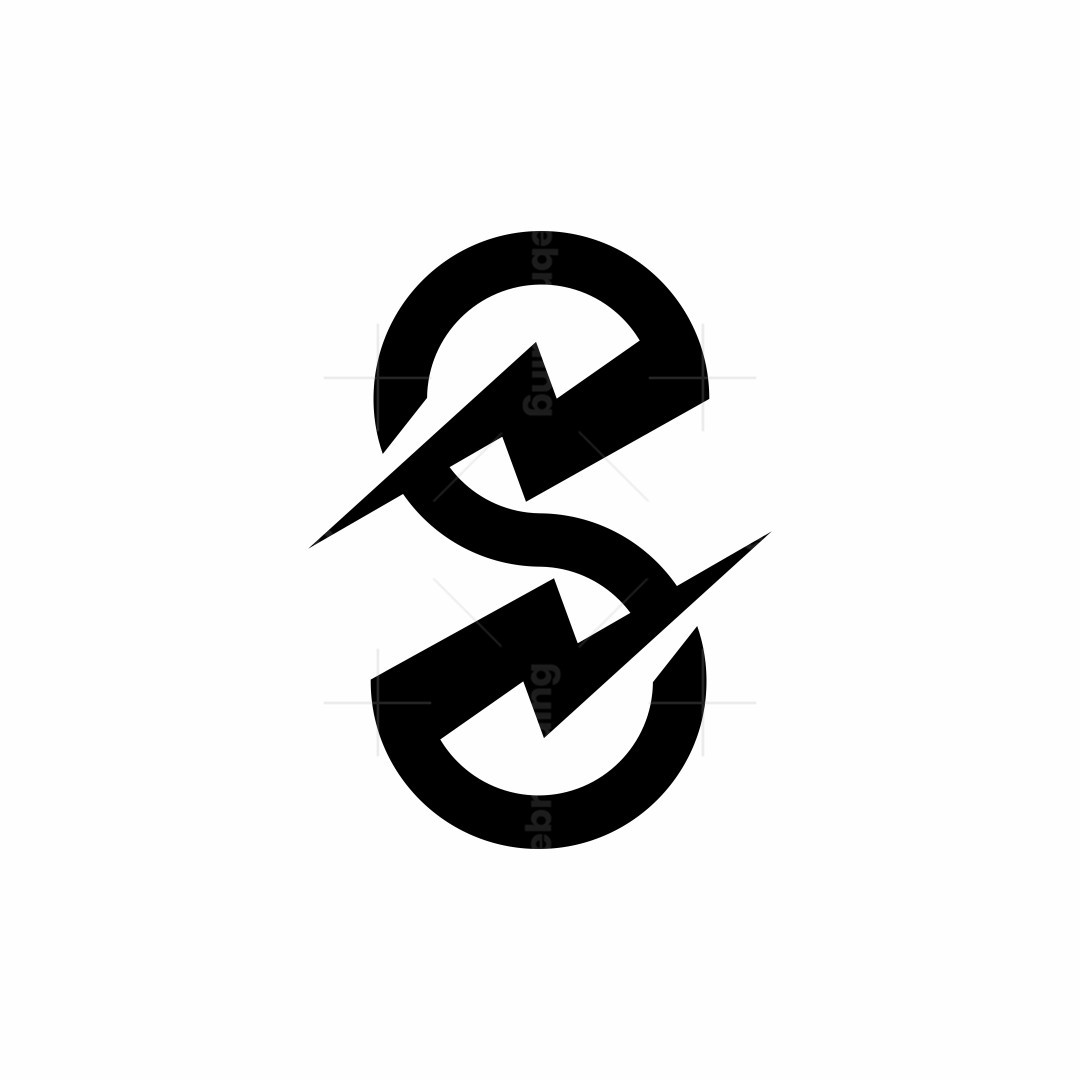 Letter S Lightning or S Thunder Logo | Scalebranding