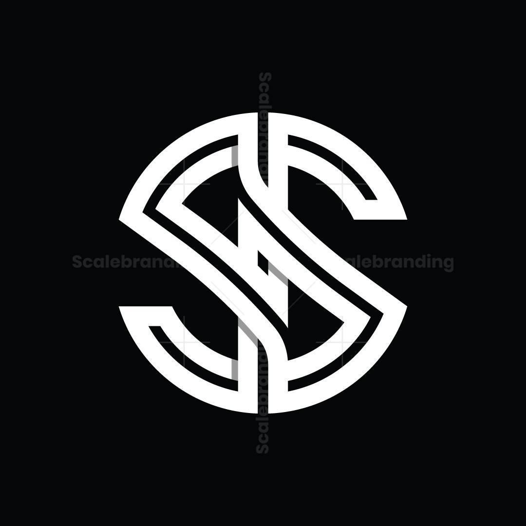 Black Letter S Logo S Red Black Letter Modern Trendy Design Logo.