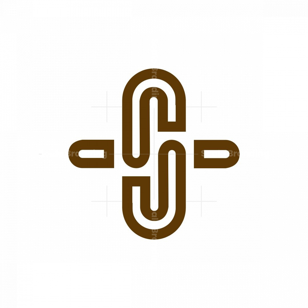 letter S or SJ cool initial monogram logo | Scalebranding