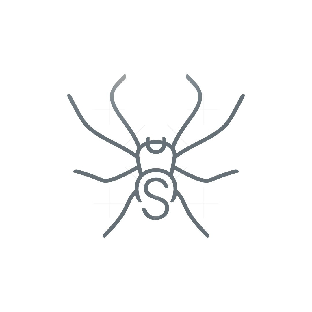 Silver Lines Sider Logo Letter S Spider Logo | Scalebranding