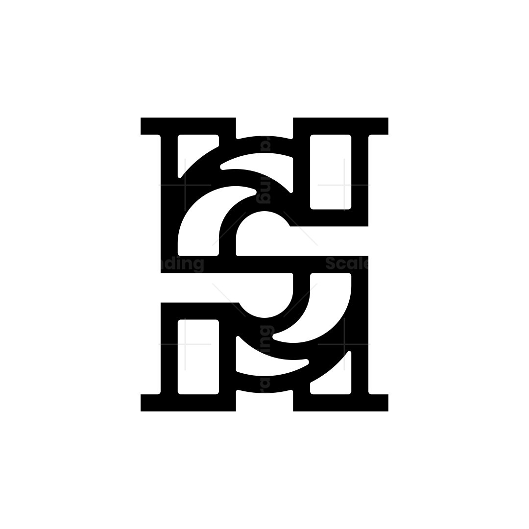 Letter SH HS Logo | Scalebranding