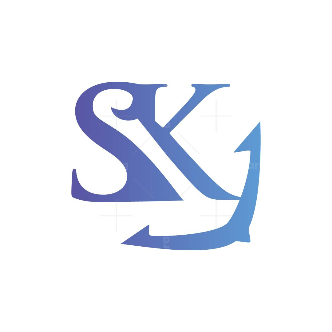 Letter SK Anchor Logo | Scalebranding