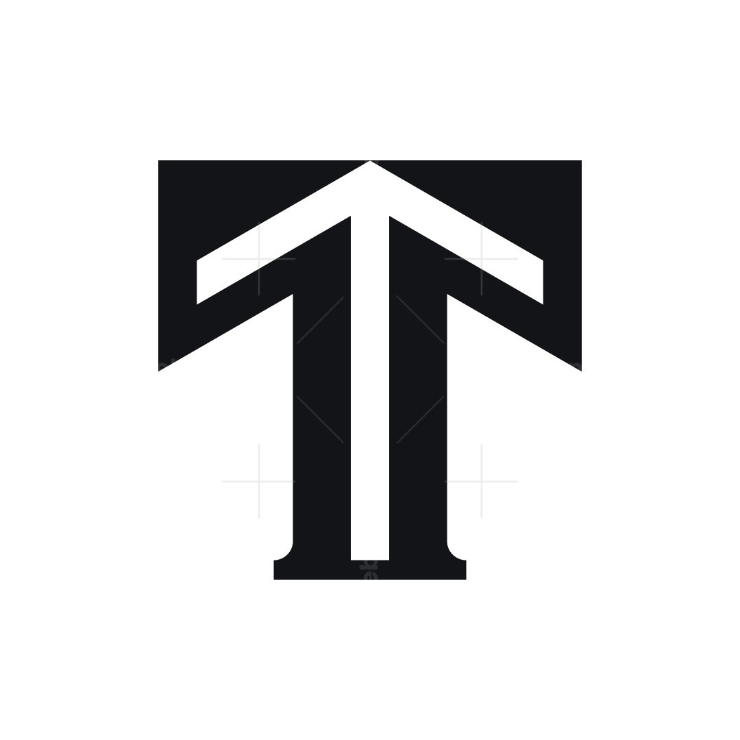 Letter T Arrow Logo | Scalebranding