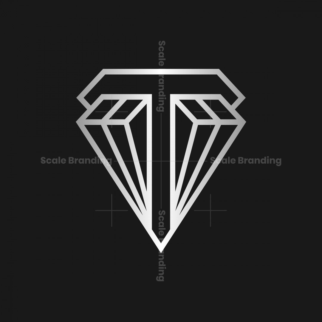 letter t diamond logo | Scalebranding