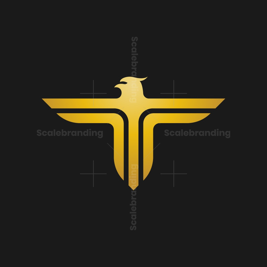 Letter T Eagle Logo | Scalebranding